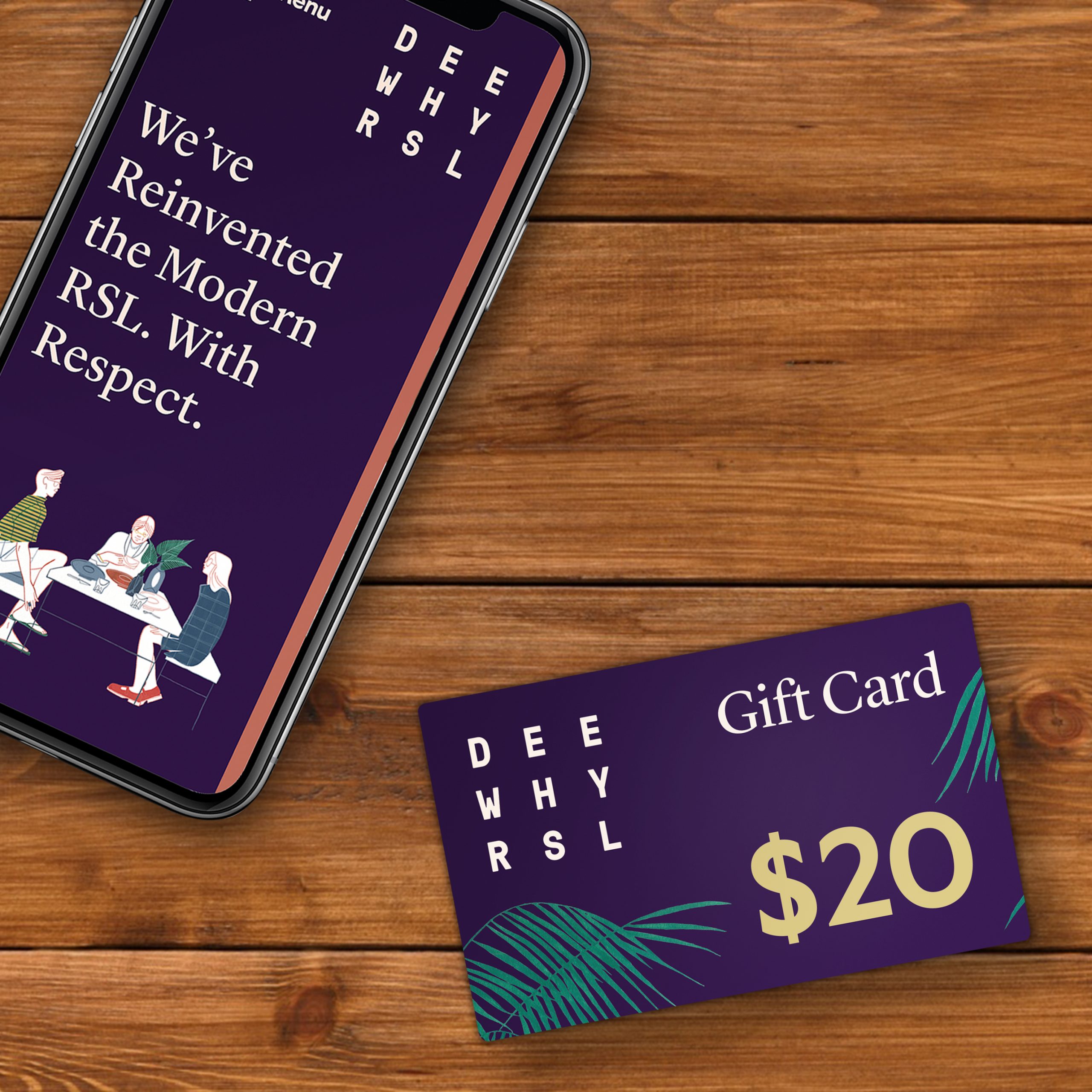 DYRSL Gift Card l Dee Why RSL l Northern Beaches